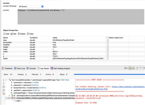 issue with two objects with the same xpath and attributes katalon