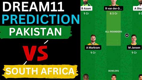 Pak Vs Sa Dream11 Prediction World Cup 2023 Pakistan Vs South Africa