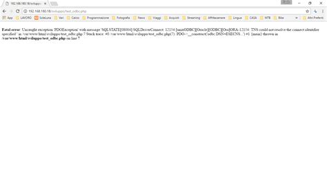 php unable to resolve ora 12154 tns could not resolve