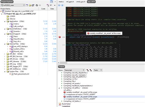compiler error when migrating to ses 3 and sdk14 nordic qanda nordic