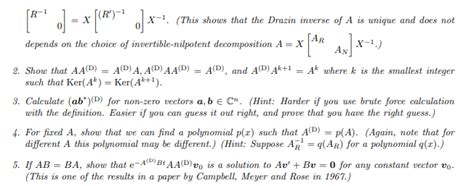 solved problem 2 drazin inverse and differential equation