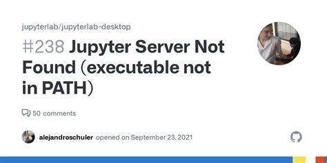 jupyter server not found executable not in path · issue 238