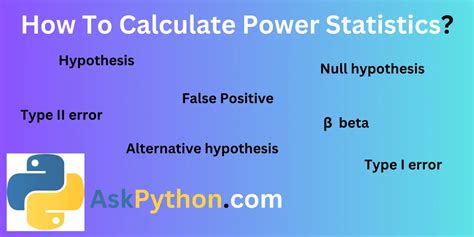 How To Calculate Power Statistics Askpython