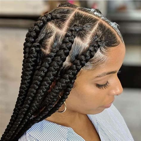 Jumbo Knotless Braids Box Braids Hairstyles Braids For Black Hair