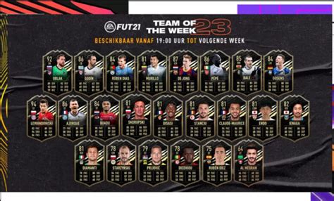 Ea Unveils Totw 23 In Fifa 21 Ultimate Dot Esports