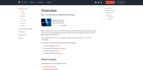 github themesberg volt laravel dashboard free and open