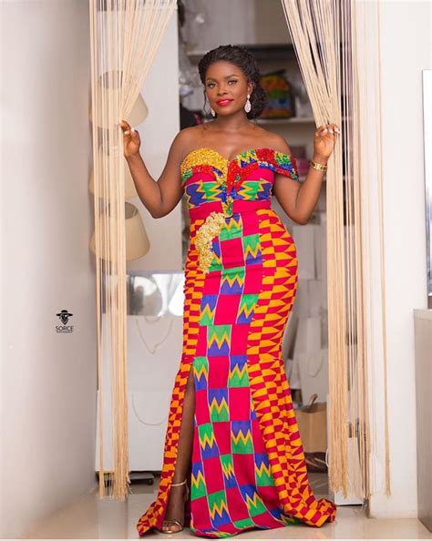 Pin By Anita Anim On Kente African Traditional Wedding Dress Kente