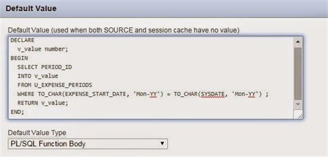 set default value to lov