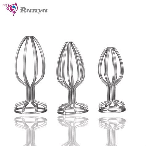 Butt Plug Stainless Steel Circular Hollow Anal Plug Sex Toys For Woman