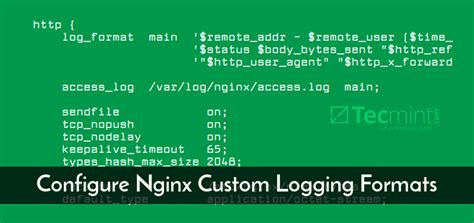 how to configure custom access and error log formats in nginx tech
