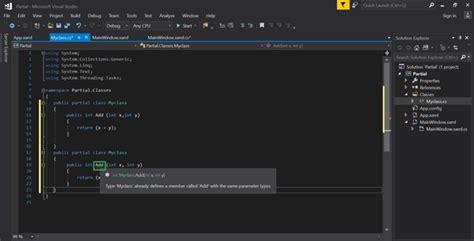 partial class in c