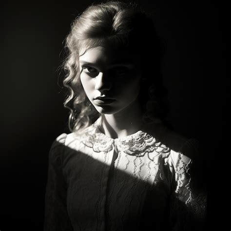 Premium Ai Image Light And Shadows Photography Of A Pretty Innocent