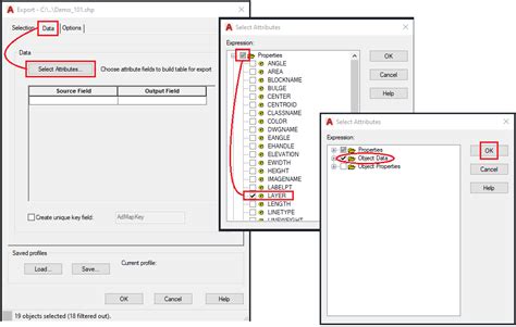 autocad c3d trying to automate mapexport to include attribute data