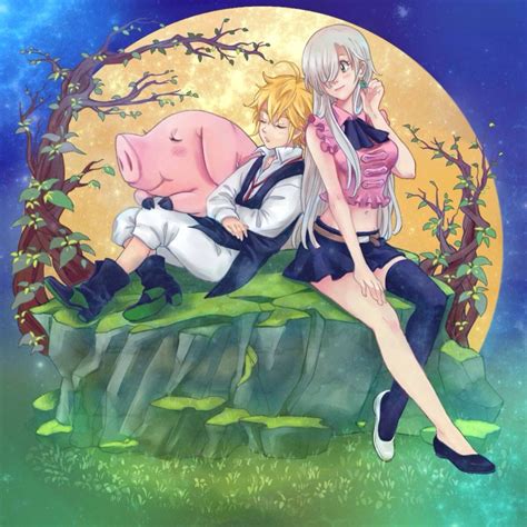 Meliodas X Elizabeth Hawk Seven Deadly Sins Anime Anime Seven