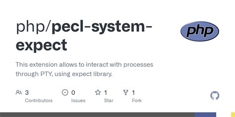 github php pecl system expect this extension allows to interact with