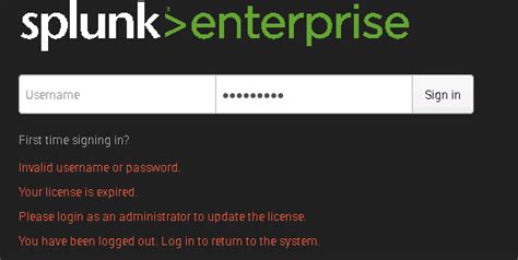 how do i reset license expired warnings on splunk splunk community