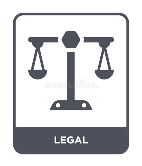 Legal Icon In Trendy Design Style Legal Icon Isolated On White
