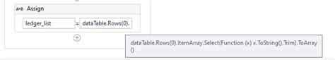converting data table to an array of string help uipath community forum