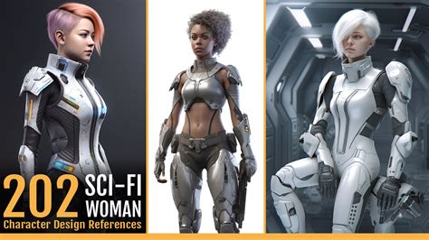 Artstation 202 Sci Fi Character Design Reference Images [women