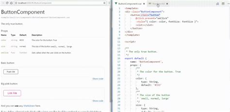 documentation vue js examples