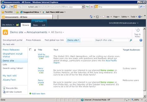 sharepoint audiences