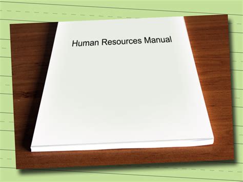 How To Write A Human Resource Manual 10 Steps With Pictures