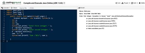 exception in thread main java util nosuchelementexception