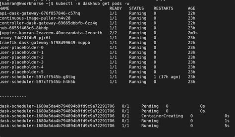 unable to start dask workers from jupyterhub notebooks because of