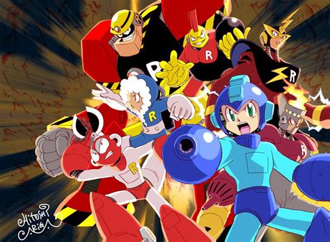 Mega Man Cut Man Ice Man Elec Man Fire Man And 2 More Mega Man