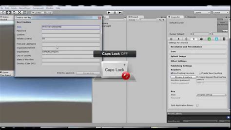 create keystore for android with unity3d youtube