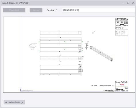 export d un dessin en tant que fichier dwg ou dxf 2d tekla user