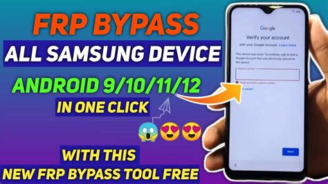 All Samsung Frp Bypass Android 11 12 With Free Frp Bypass Tool In Just