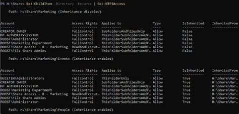 reveal windows file server permissions with powershell s help techtarget