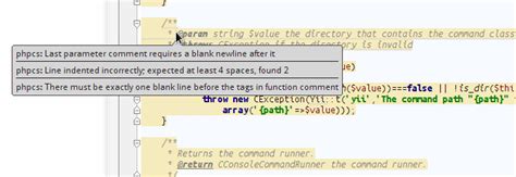 checking your code with php code sniffer in phpstorm 4 0 the webide blog