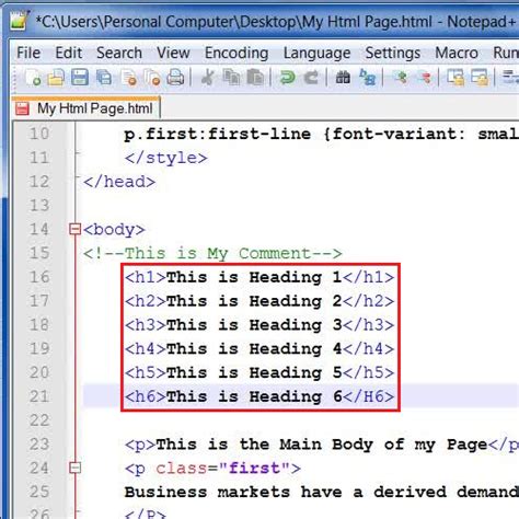 how to add headings in html howtech