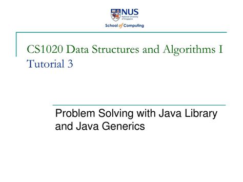 ppt cs1020 data structures and algorithms i tutorial 3