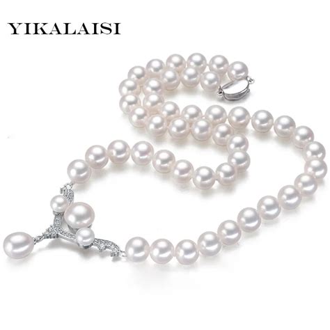 Yikalaisi 2017 Real Freshwater Natural Pearl Necklace Women Fine