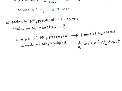 Solved Ammonia Is Produced By The Reaction Of Hydrogen And Nitrogen As
