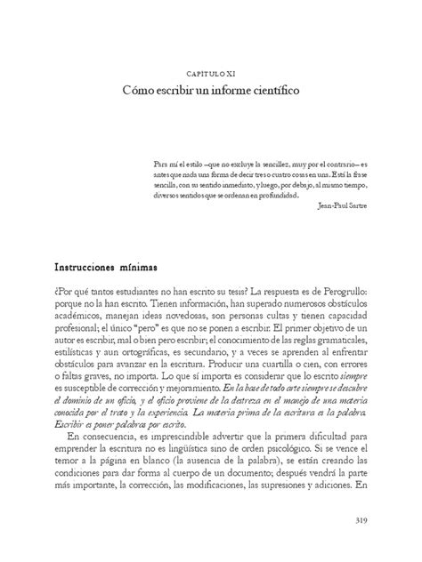 Cómo Escribir Un Informe Científico Pdf Adverbio Comillas