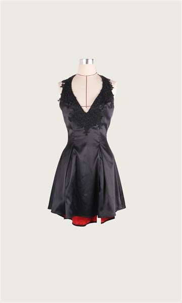 Halter V Neck Sleeveless Backless Cocktail Dress Victoriaswing