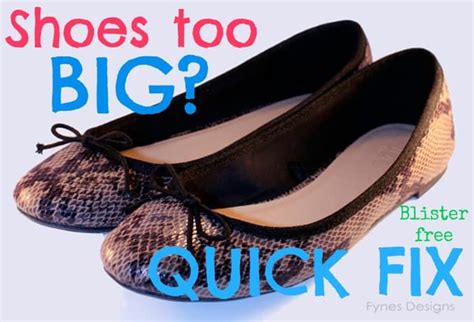 How To Fix Shoes That Are Too Big Diy Shoe Inserts Fynes Designs