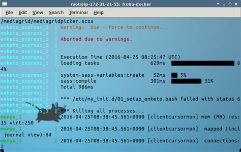 enketo express container is not running and stuck on restarting state
