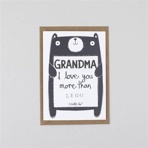 Grandma Gran Nana Or Granny Birthday Card By Tandem Green