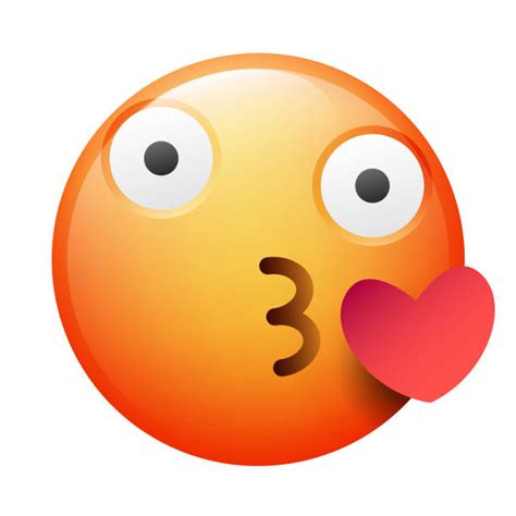 400 Kissing Lips Emoticon Stock Illustrations Royalty Free Vector