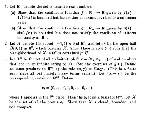 Solved 1 Let R Denote The Set Of Positive Real Numbers
