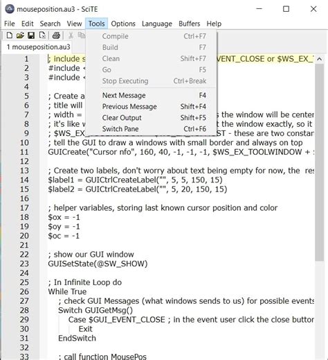 cannot start new version of scite script editor autoit general help