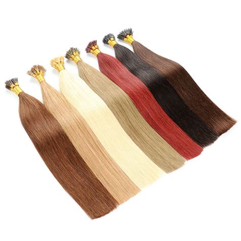 I Tip Human Hair Pre Bonded Keratin Hair Extension 22′′ 100g Natural