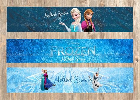 Frozen Water Bottle Labels Free Printable
