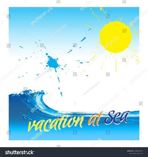 Abstract Blue Sea Beach Summer Background Vector De Stock Libre De