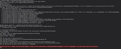 add migration and update database fail because of attempt to load